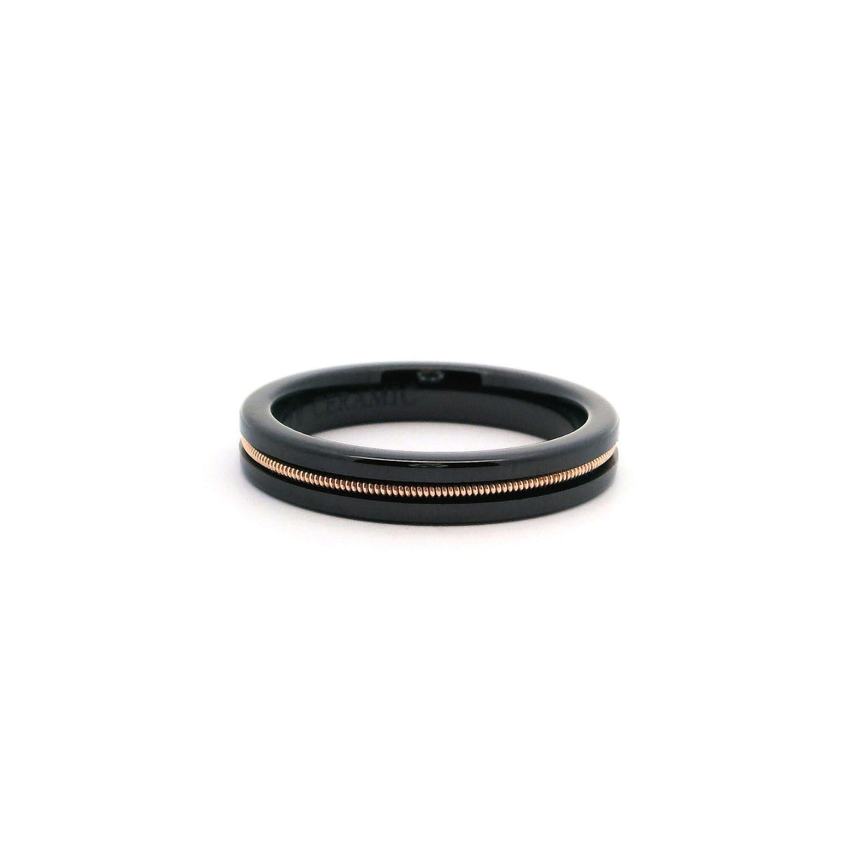 Midnight Guitar String Ring - Rose Gold Solo